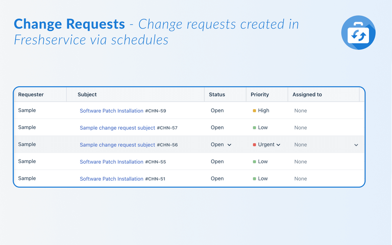 Freshservice Automated Change Requests Integration | Freshworks Marketplace